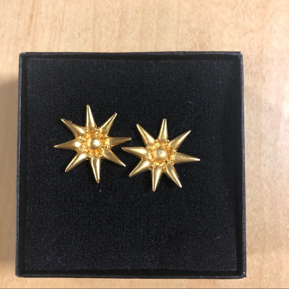 Jewelry | Diadem Star Gold Plated Earrings | Poshmark